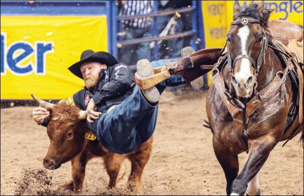 Steer wrestler shows off his elite status | The South Reporter
